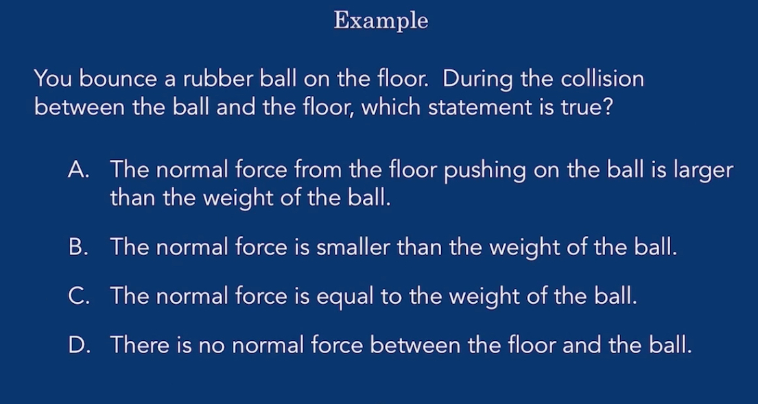 Solved ExampleYou bounce a rubber ball on the floor. During | Chegg.com