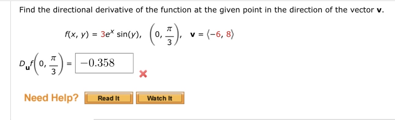 Solved Find the directional derivative of the function at | Chegg.com