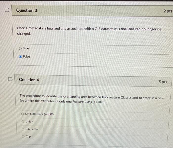 Solved Once a metadata is finalized and associated with a | Chegg.com