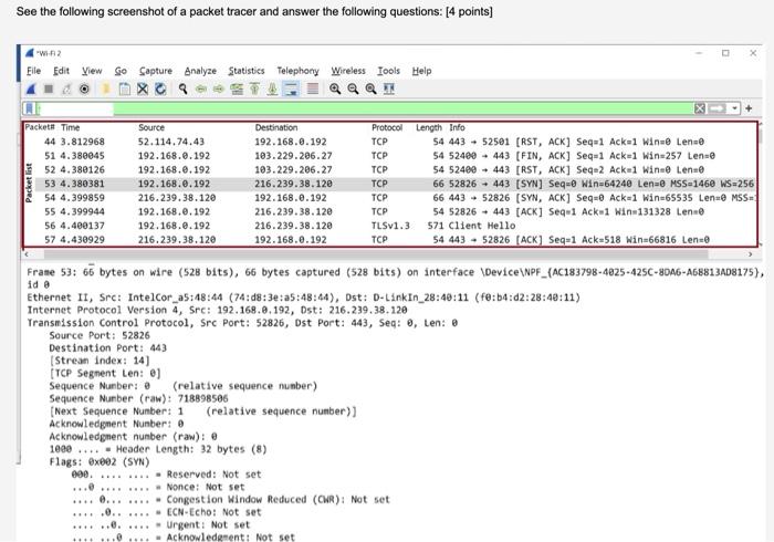 Solved See the following screenshot of a packet tracer and | Chegg.com