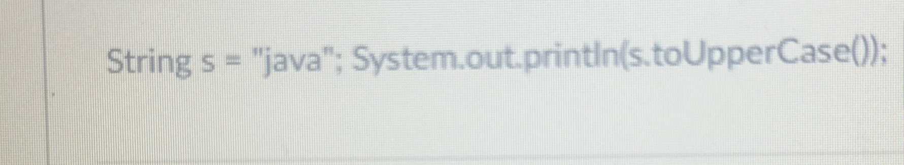 Solved String s = ﻿"java"; | Chegg.com