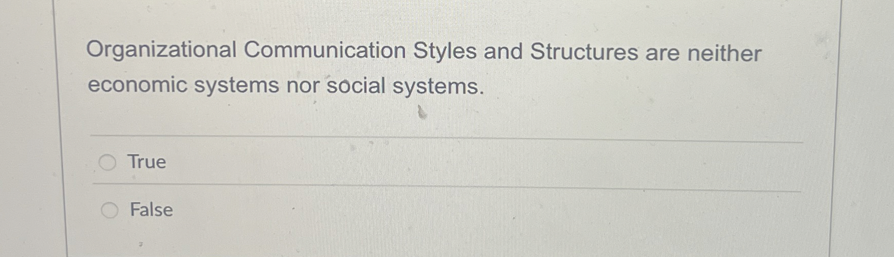 Solved Organizational Communication Styles and Structures | Chegg.com