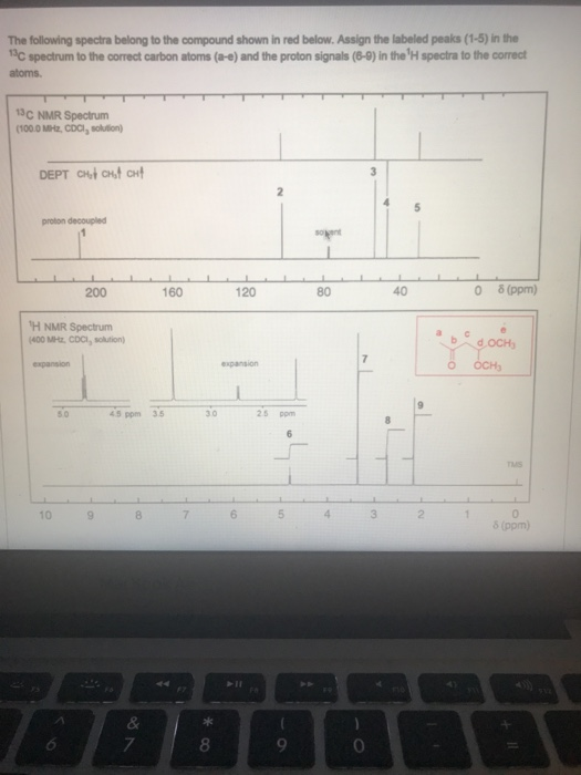 Solved The following spectra belong to the compound shown in | Chegg.com