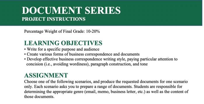 LEARNING OBJECTIVES - Write for a specific purpose | Chegg.com