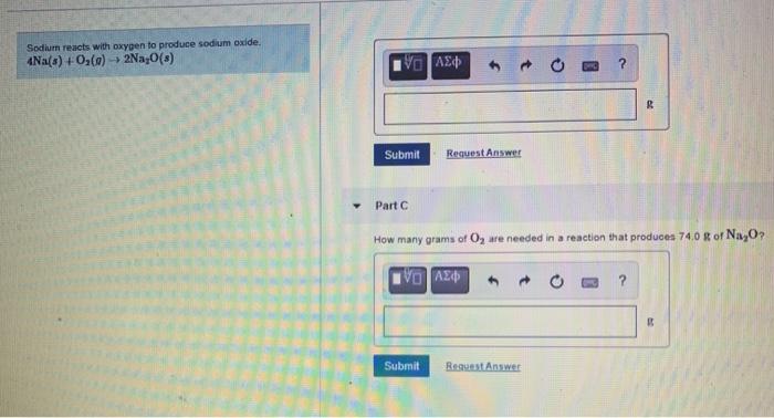 Solved Sodium reacts with oxygen to produce sodium oxide | Chegg.com
