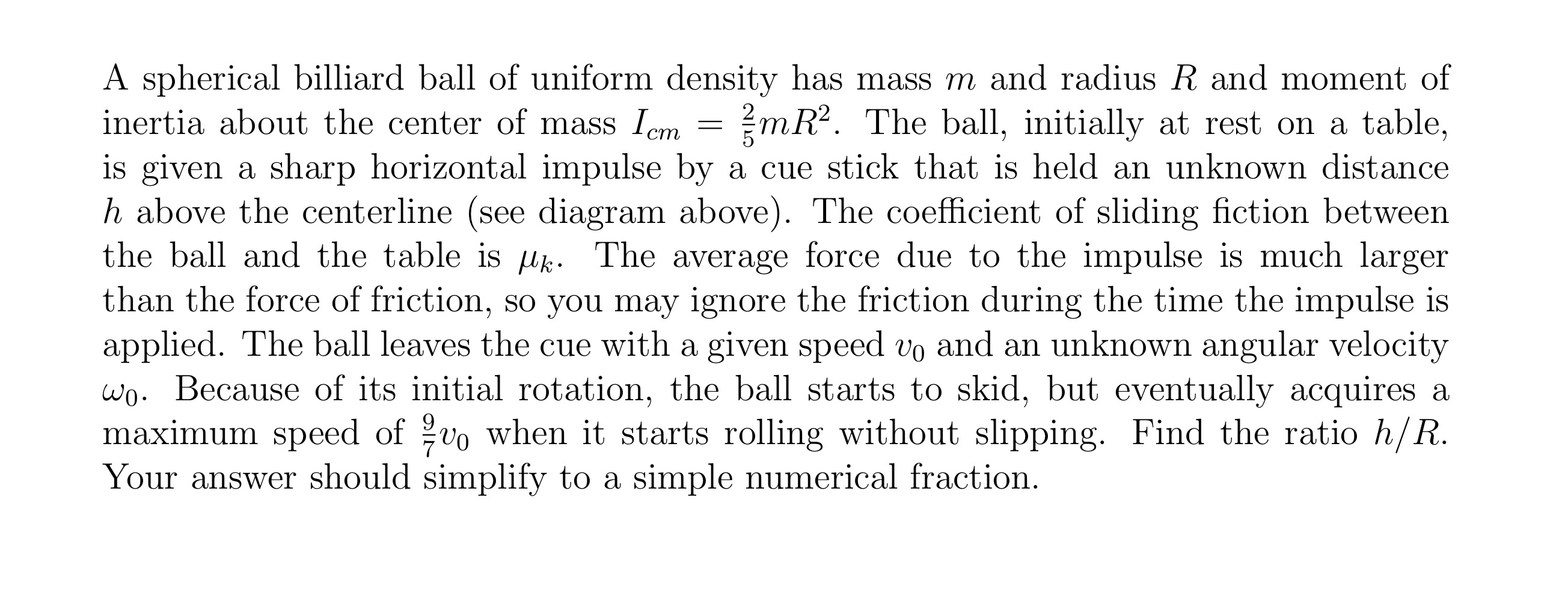 Solved A spherical billiard ball of uniform density has mass | Chegg.com Solved A spherical billiard ball of uniform density has mass | Chegg.com