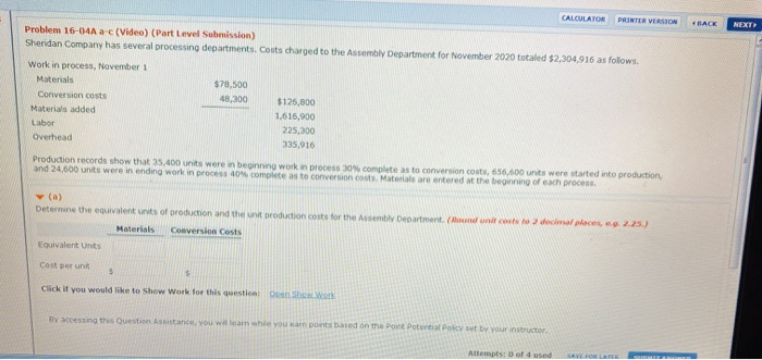 Solved Calculator Printer Version Back Back Next Problem 9531