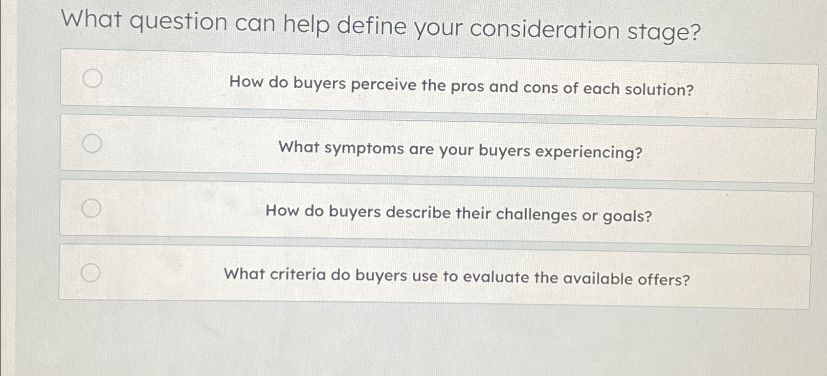 Solved What question can help define your consideration | Chegg.com