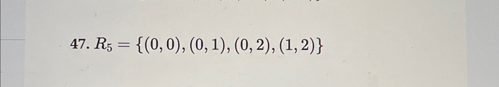 Solved Determine whether the relation is irreflexive, | Chegg.com