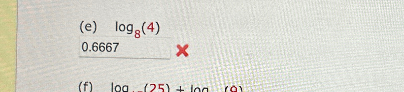 Solved What is the exact value of log8(4) | Chegg.com