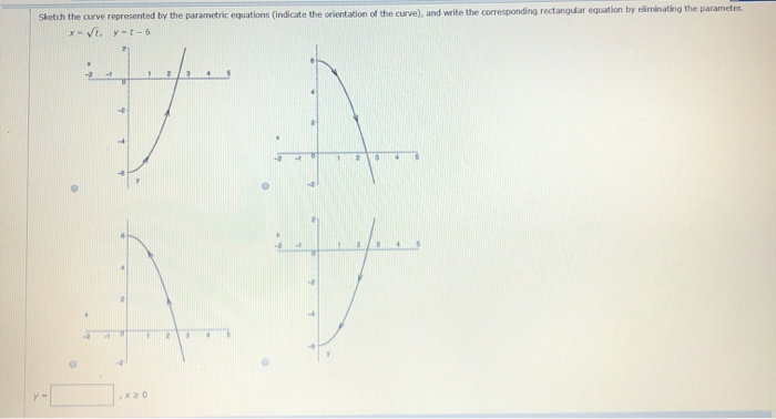 Solved Sketch the curve represented by the parametric | Chegg.com