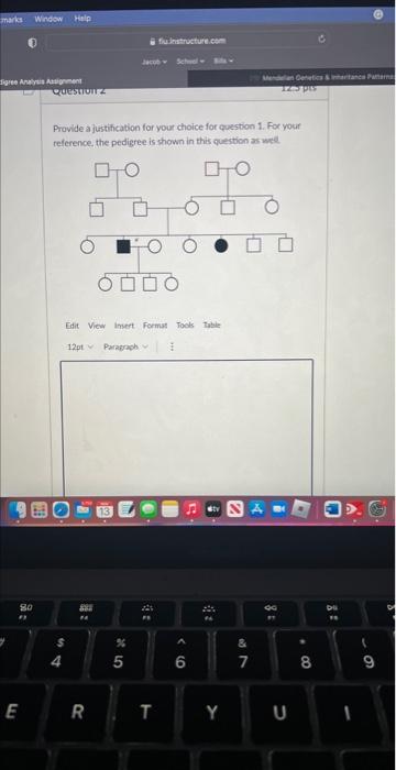Solved Provide a justification for your choice for question | Chegg.com