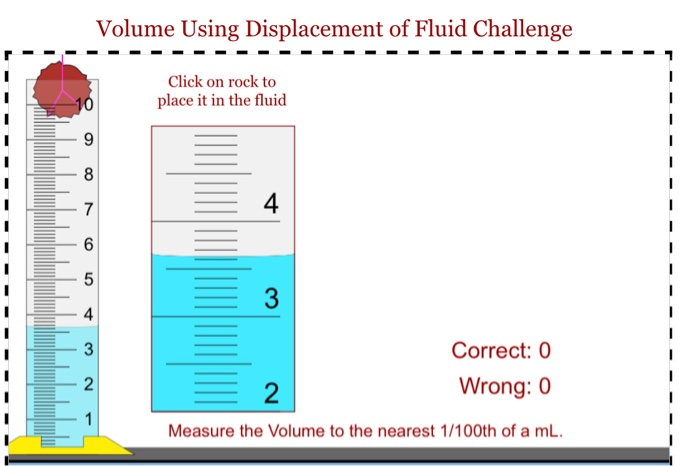 Solved Volume Using Displacement of Fluid Challenge Click on | Chegg.com