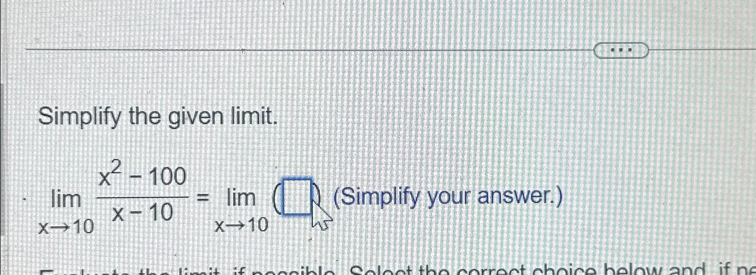 Solved Simplify the given | Chegg.com