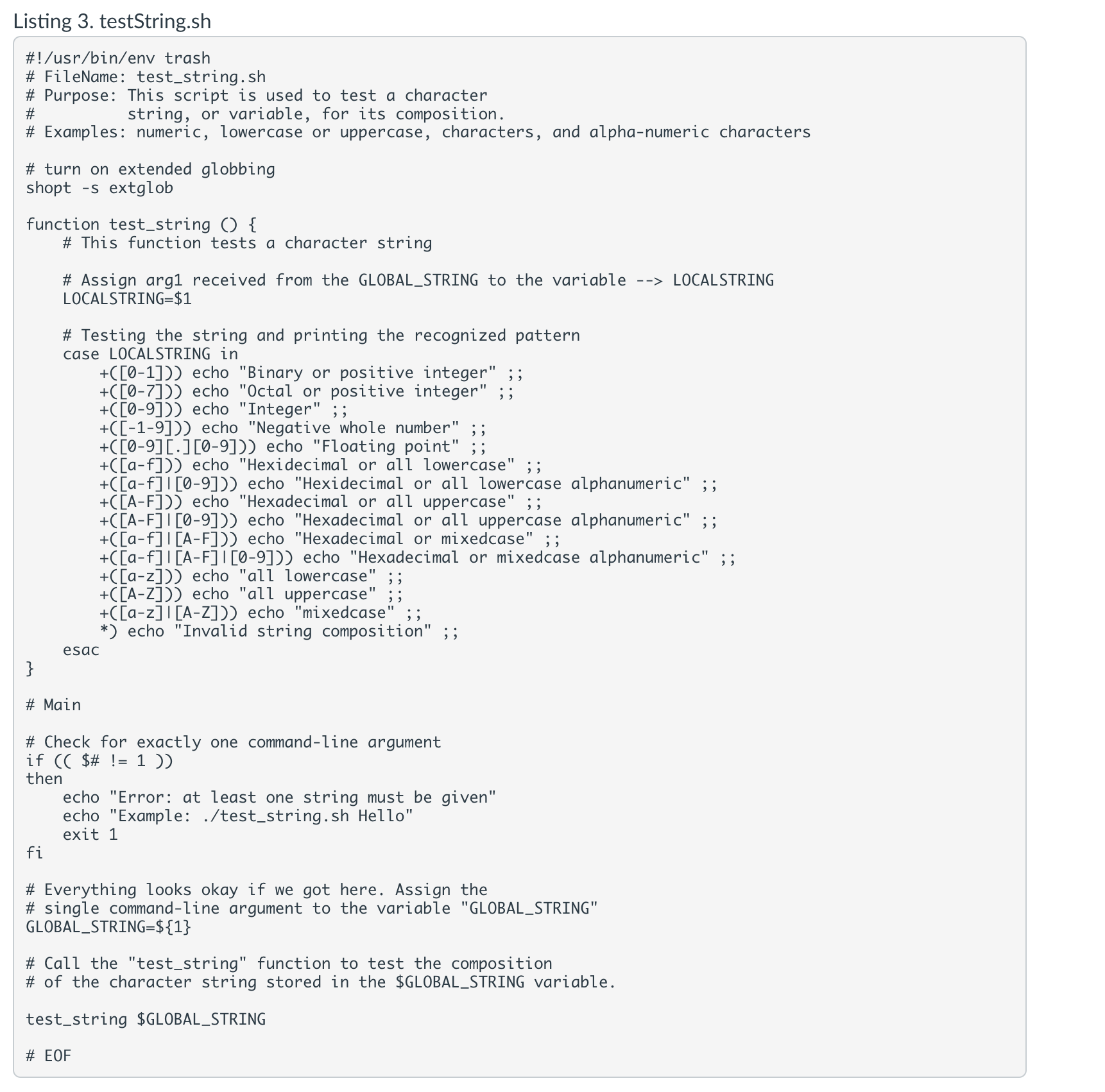 Solved What are the errorsListing 3. | Chegg.com