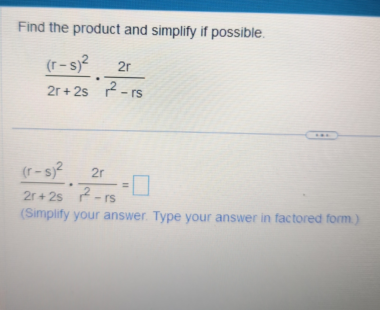 Solved Find the product and simplify if | Chegg.com