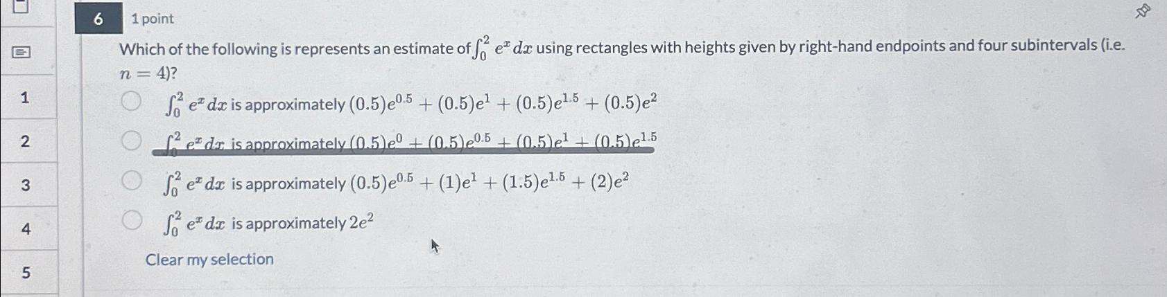 Solved 61 ﻿pointWhich of the following is represents an | Chegg.com