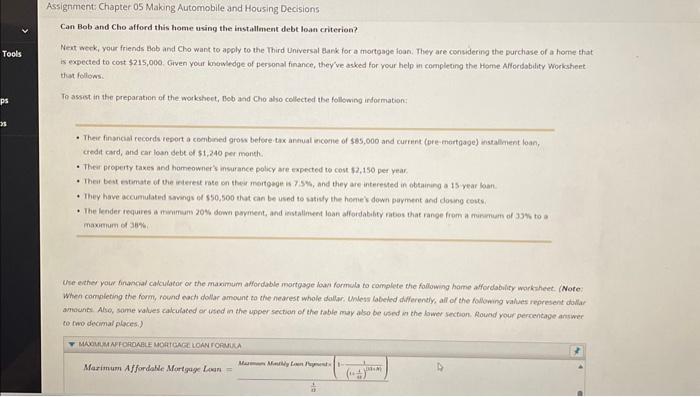 Solved Assignment: Chapter 05 Making Automobile and Housing | Chegg.com