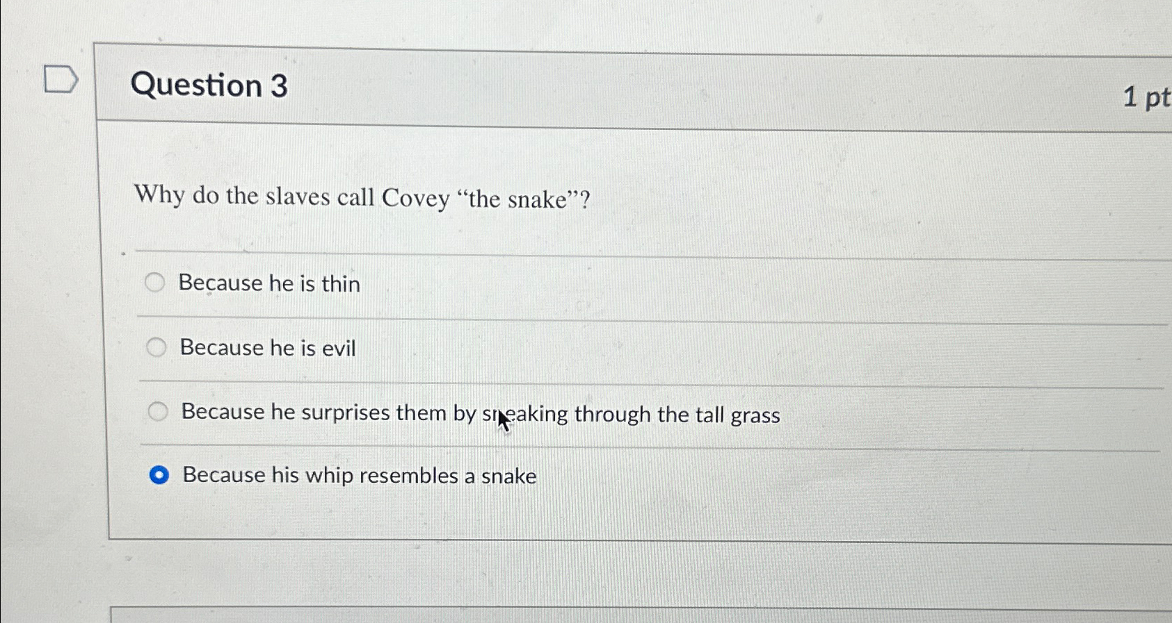 Solved Question 3Why do the slaves call Covey "the | Chegg.com