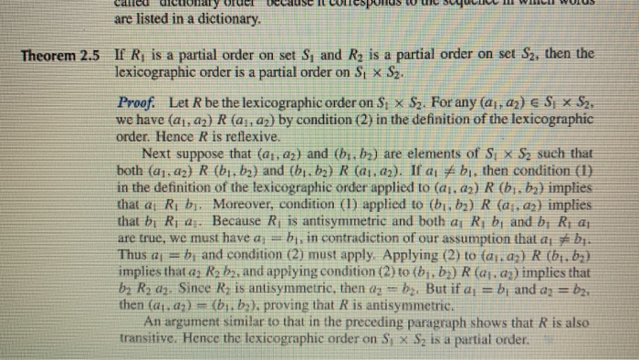 Solved the division SB. 28. Consider the divides relation on | Chegg.com