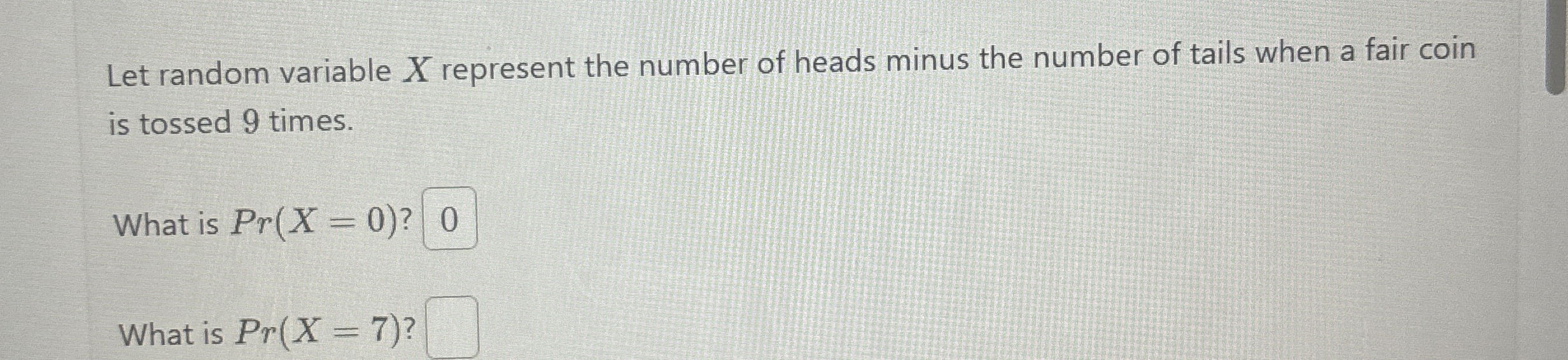 Solved Let Random Variable X ﻿represent The Number Of Heads