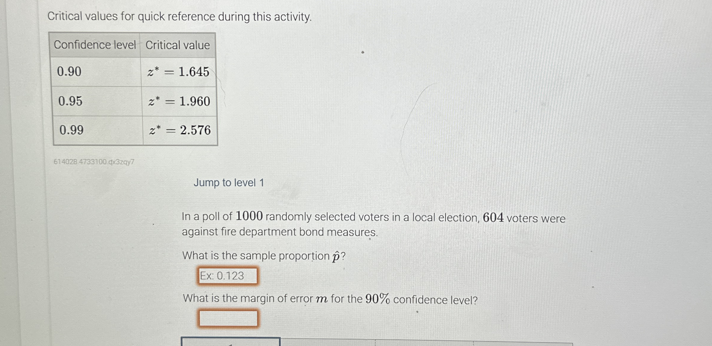 Solved Critical values for quick reference during this | Chegg.com