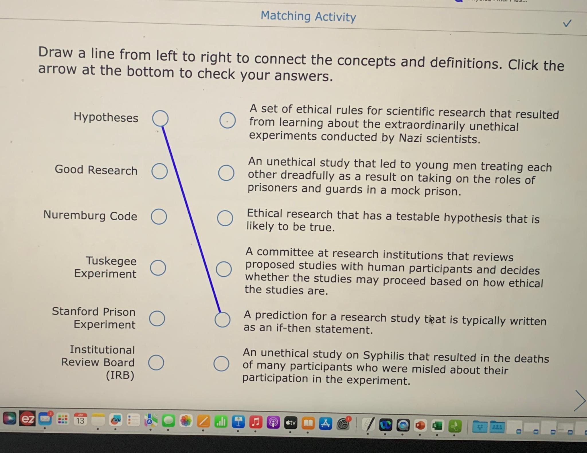 Solved Matching ActivityDraw a line from left to right to | Chegg.com