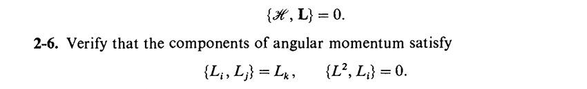 Solved {H,L}=0 2-6. Verify that the components of angular | Chegg.com