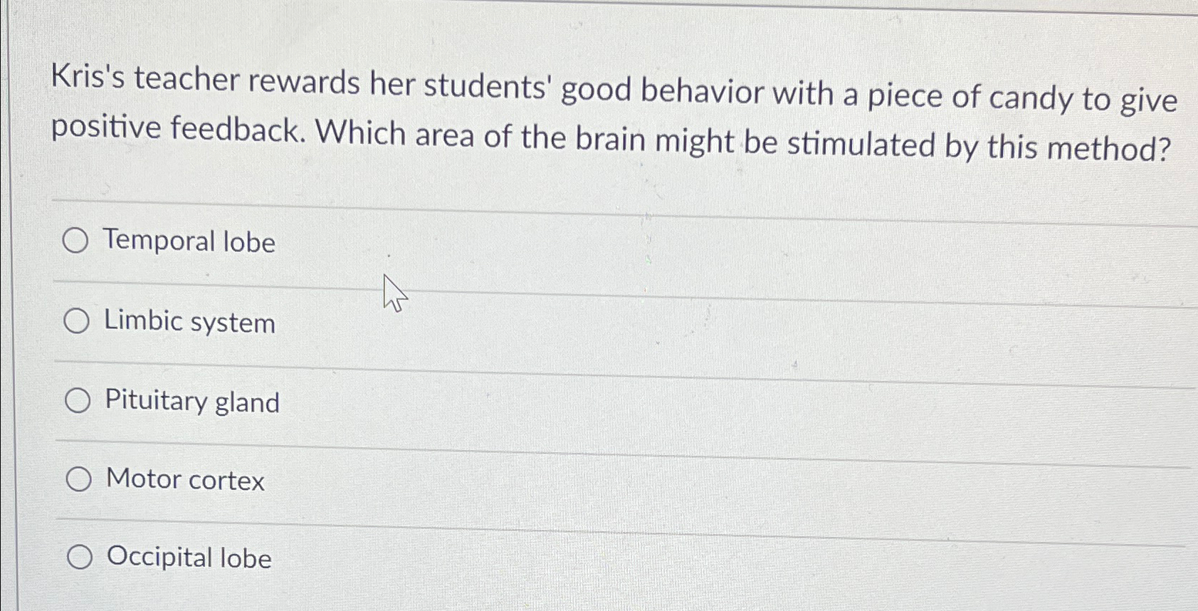 Solved Kris's teacher rewards her students' good behavior | Chegg.com