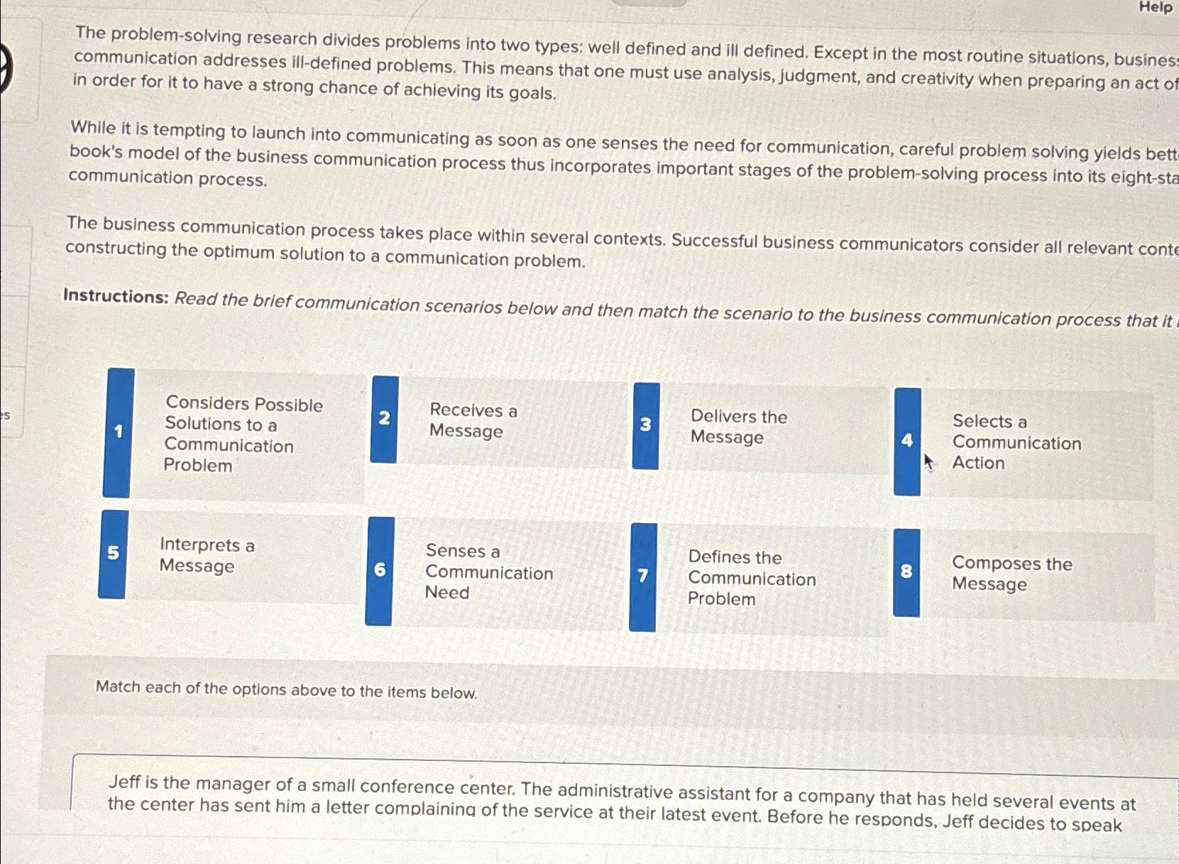 Solved HelpThe problem-solving research divides problems | Chegg.com