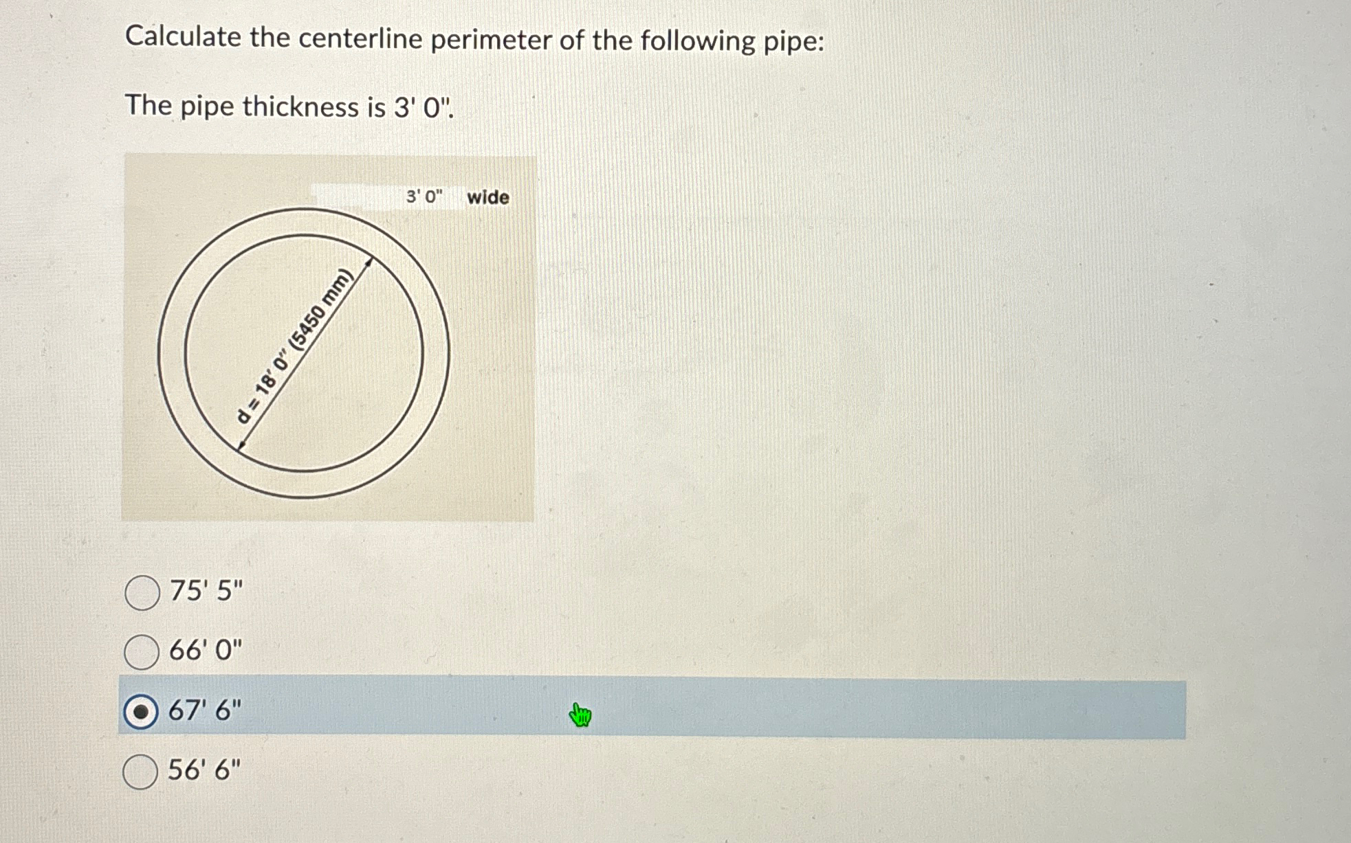 Solved Calculate the centerline perimeter of the following | Chegg.com