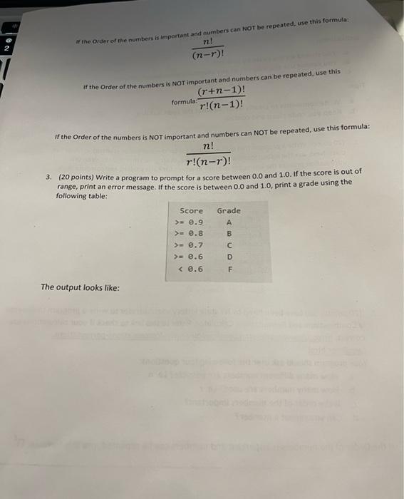 Solved Questions: 1. (20 points) Write a program that asks | Chegg.com