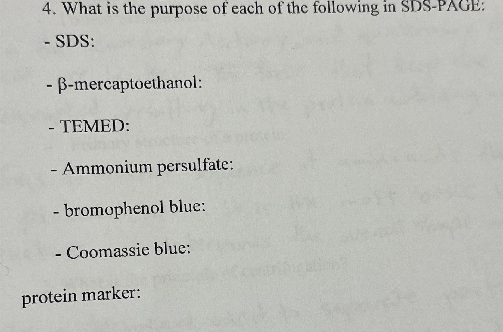 Solved What is the purpose of each of the following in | Chegg.com