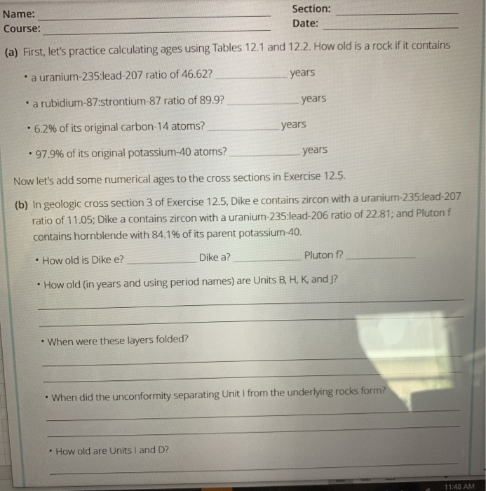 Solved Name: Course: Section: Date: (a) First, let's | Chegg.com