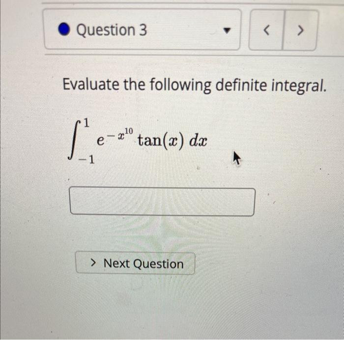 Solved Evaluate the following definite integral. | Chegg.com