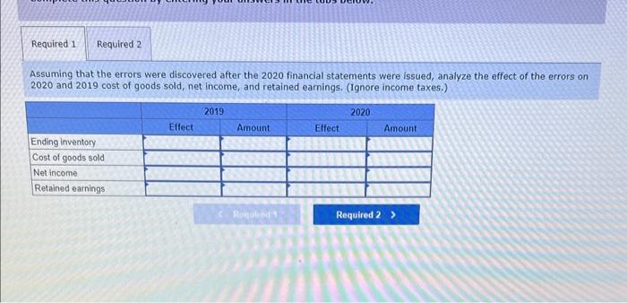 Solved Problem 9-15 (Algo) Inventory errors [LO9-7] You have | Chegg.com