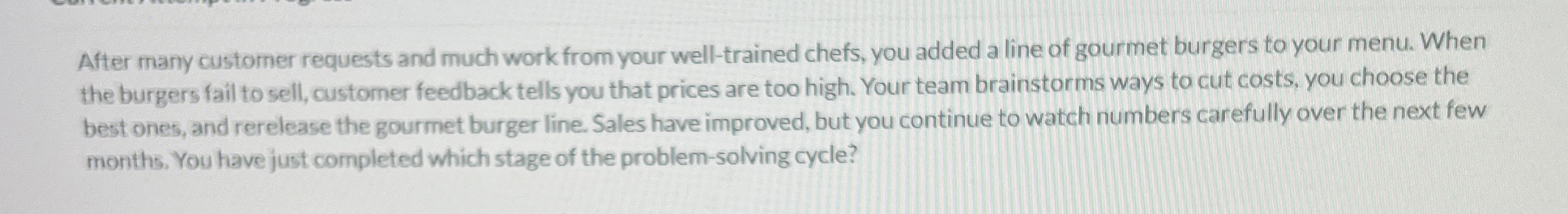 Solved After many customer requests and much work from your | Chegg.com