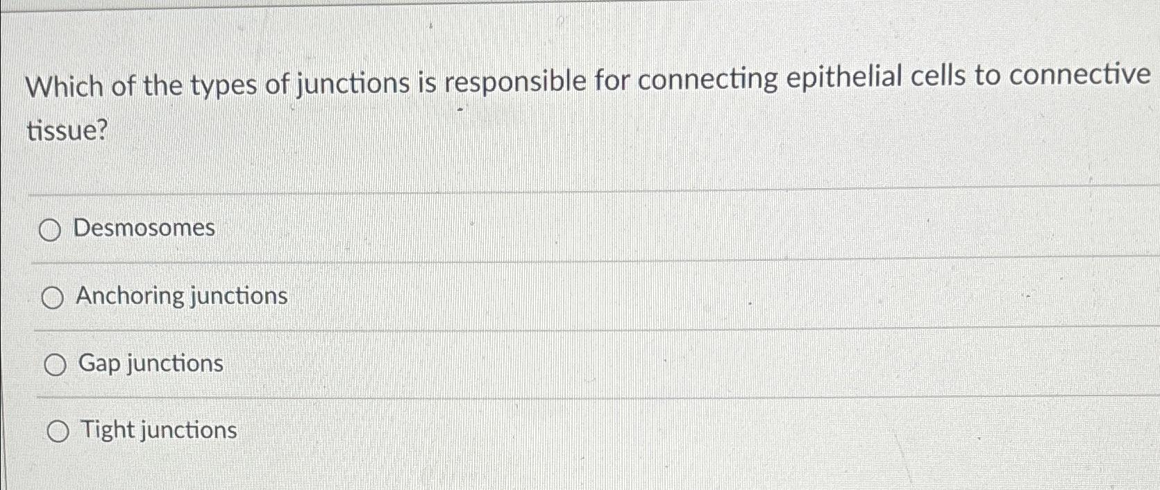 Which of the types of junctions is responsible for | Chegg.com