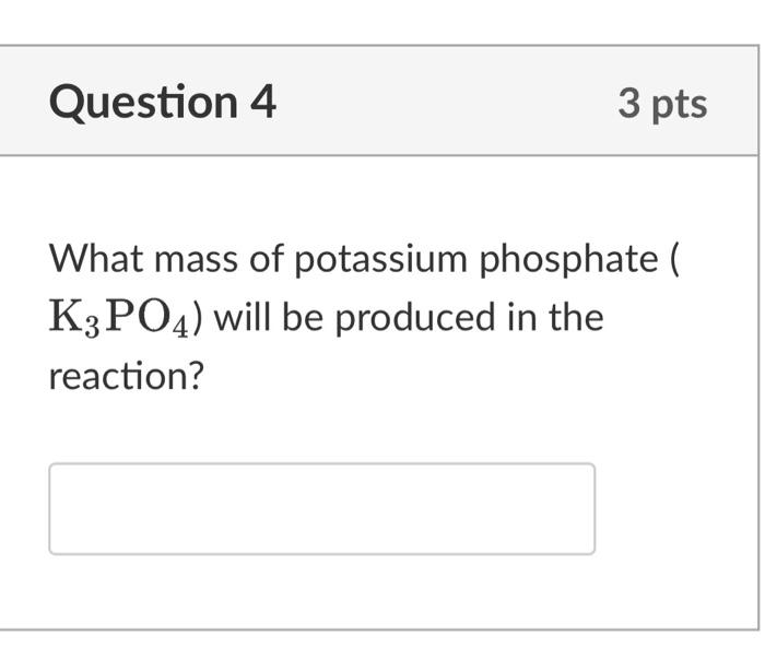 Solved Phosphoric acid (H3PO4) reacts with potassium | Chegg.com