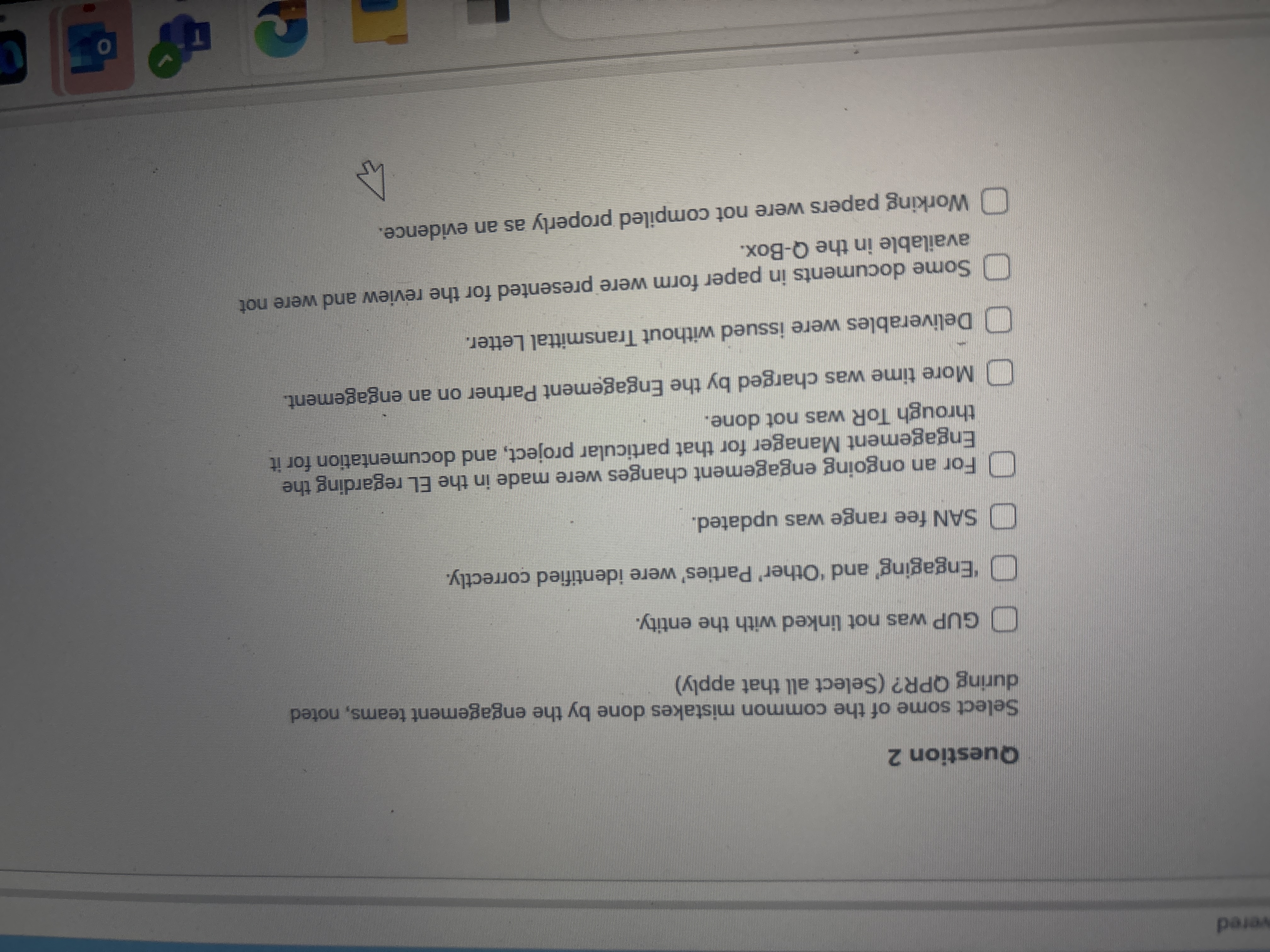 Solved Question 2 ﻿Select some of the common mistakes done | Chegg.com