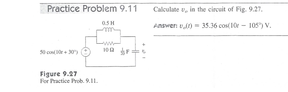 Solved Practice Problem 9.11 ﻿Calculate v0 ﻿in the circuit | Chegg.com