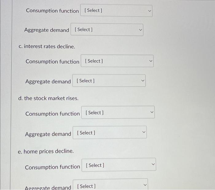 Solved Question 3 3--The consumption function. C = a + bYD | Chegg.com