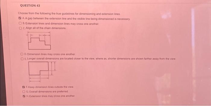 Solved QUESTION 43 Choose from the following the true | Chegg.com