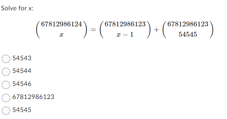 Solved Solve for x | Chegg.com