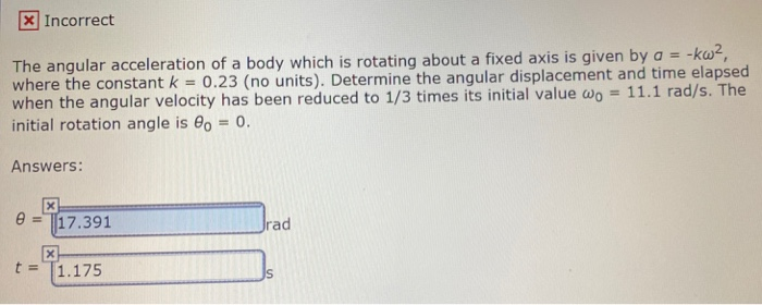 Solved I tried, Theta = 17.391 and 15.23t = 1.175 and | Chegg.com