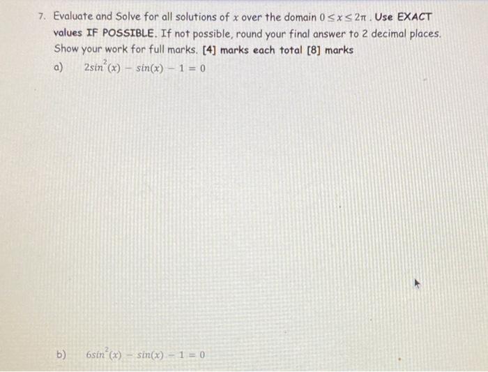 Solved For the following function, fill in the table of | Chegg.com