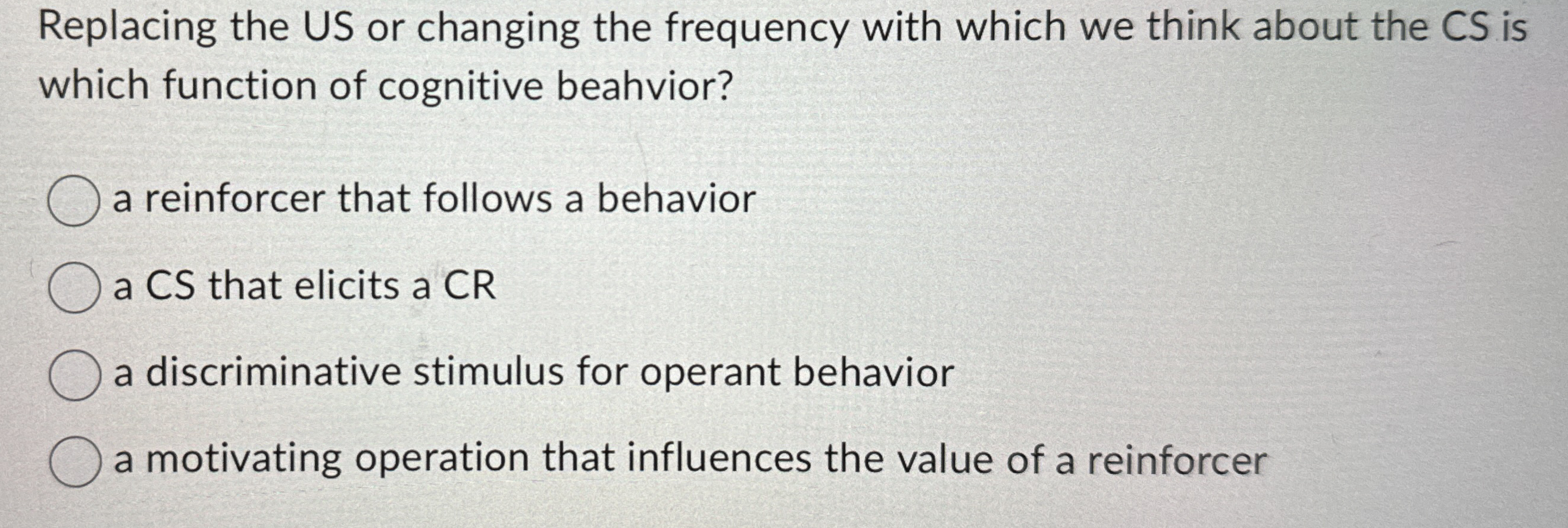 Solved Replacing the US or changing the frequency with which | Chegg.com