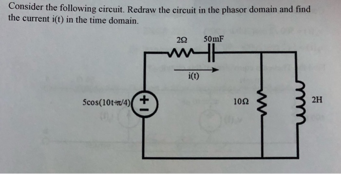 Solved Consider the following circuit. Redraw the circuit in | Chegg.com