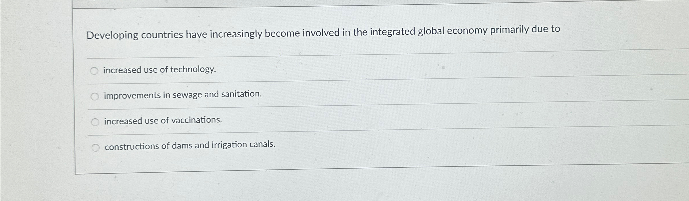 Solved Developing countries have increasingly become | Chegg.com
