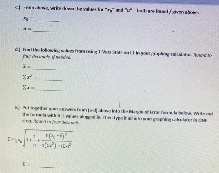 Solved \#1) Construct a 95% prediction interval for the data | Chegg.com